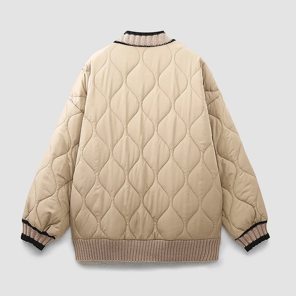 Commense | Jackets & Coats | Commense Quilted And Knit Nylon Jacket M ...
